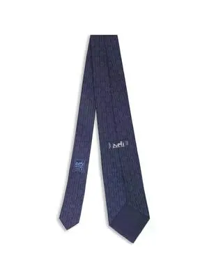 Hermès Pattern Tie - Blue