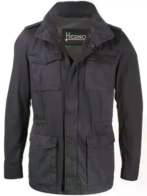 Herno Cargo-pocket Military Jacket - Blue