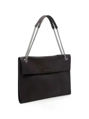 Orciani Venus Grained-leather Shoulder Bag