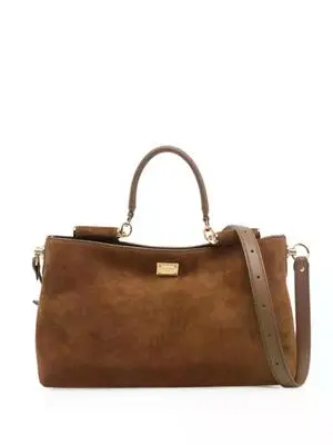 Dolce & Gabbana Vittoria Leather Handbag - Brown