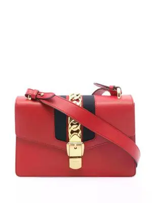 Gucci 2010s Small Sylvie Web Shoulder Bag - Red