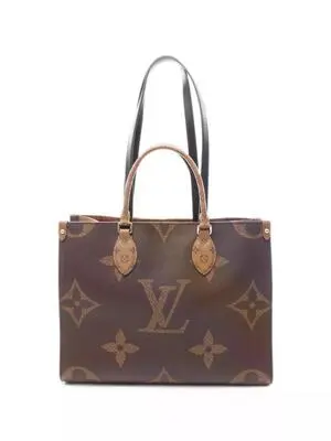 LOUIS VUITTON 2010s Onthego Mm Monogram Handbag - Brown
