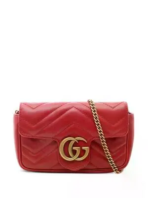Gucci 2010s Gg Marmont Mini Bag - Red
