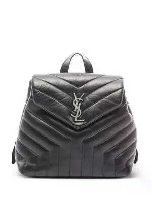 Saint Laurent Lulu Quilted Backpack - Black