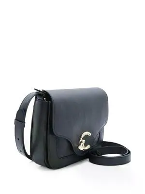 COCCINELLE Logo-plaque Pebbled-leather Shoulder Bag