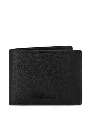 Mulberry Pebble Grain Bifold Wallet - Black
