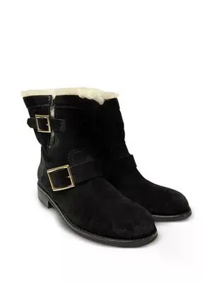 JIMMY CHOO Youth Ii Buckle Ankle Boots - Black