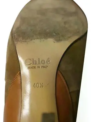 Chloé Suede Lace-up Ankle Boots - Brown