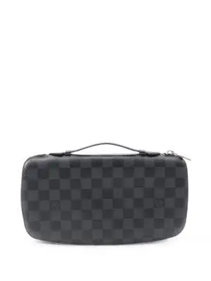 LOUIS VUITTON 2015 Atoll Damier Graphite Wallet - Black
