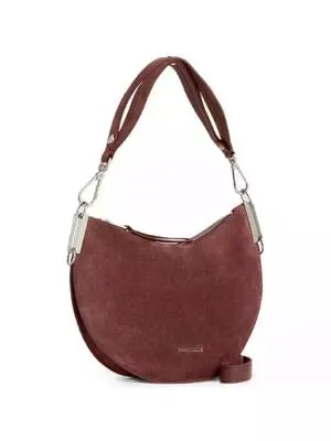 COCCINELLE Sunup Suede Crescent-shaped Shoulder Bag