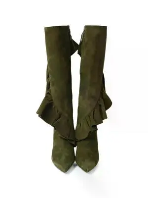 JW Anderson Ruffle Wedge-heel Boots