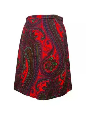 Miu Miu Paisley-print A-line Mini Skirt
