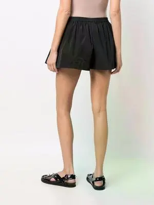 Red Valentino Pleated Flared Shorts