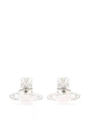 VIVIENNE WESTWOOD Carmela Bas Relief Earrings - Silver