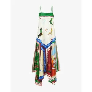 ALEMAIS Tangible Love Silk Midi Dress