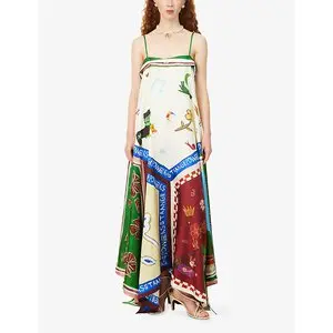 ALEMAIS Tangible Love Silk Midi Dress