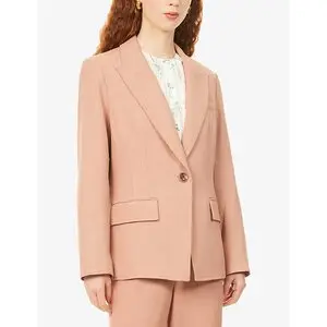 Veronica Beard Isaac Dickey Single-breasted Woven Jacket