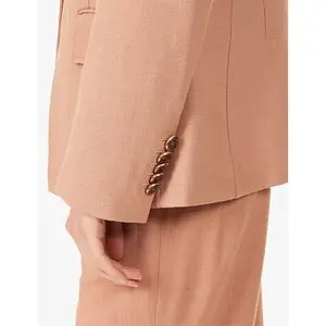 Veronica Beard Isaac Dickey Single-breasted Woven Jacket
