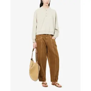 Isabel Marant Étoile Simony Embroidered Logo Sweatshirt