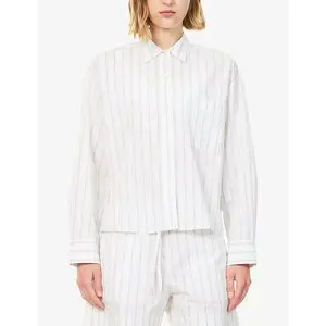 Jenni Kayne Ease Pinstripe Cotton Shirt