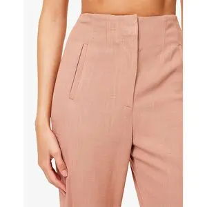 Veronica Beard Jude Wide-leg Woven Trousers