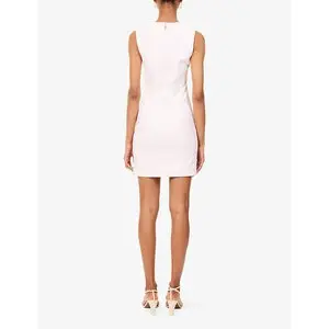 ROTATE BY BIRGER CHRISTENSEN Flower Sleeveless Crepe Mini Dress