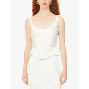 Anna October Florance Pleated Satin Corset