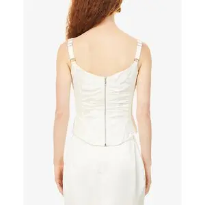 Anna October Florance Pleated Satin Corset