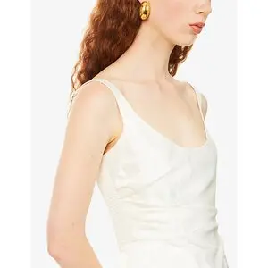 Anna October Florance Pleated Satin Corset