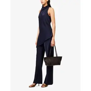 Veronica Beard Braddock Wide-leg Satin Trousers