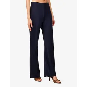 Veronica Beard Braddock Wide-leg Satin Trousers