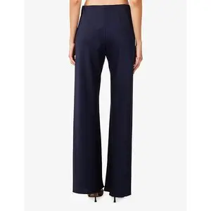 Veronica Beard Braddock Wide-leg Satin Trousers