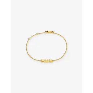 RACHEL JACKSON Art Deco Mama 22ct Yellow -plated Sterling-silver Bracelet - Gold