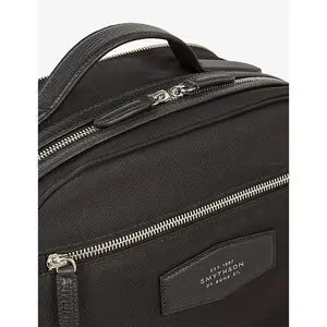 Smythson Brand-patch Norton-canvas Backpack