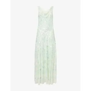 NEEDLE & THREAD Freya Georgette Sequin-embellished Gown