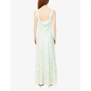 NEEDLE & THREAD Freya Georgette Sequin-embellished Gown