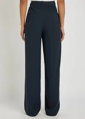 Vince Relaxed Straight-leg Crepe Trousers
