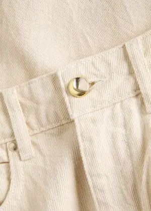 Ossou Slick Wide-leg Denim Jeans