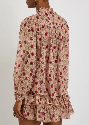 Isabel Marant Étoile Christa Ruffled Floral-print Cotton Shirt