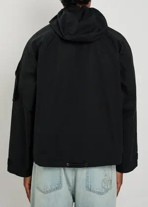 COLE BUXTON Hooded Cotton-blend Jacket