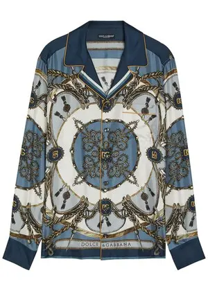 Dolce & Gabbana Printed Silk Shirt - Multicoloured 1