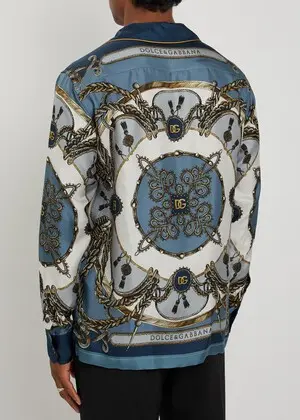 Dolce & Gabbana Printed Silk Shirt