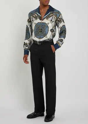 Dolce & Gabbana Printed Silk Shirt