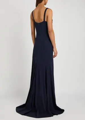 Stella McCartney Frill Woven Maxi Dress