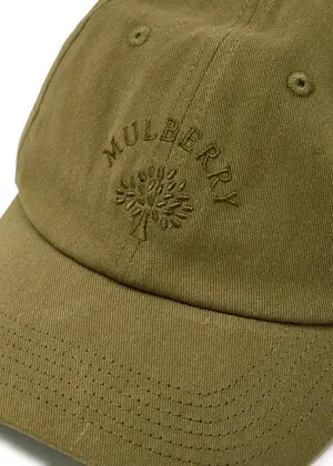Mulberry Logo-embroidered Cotton Cap