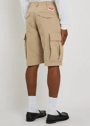 CHERRY LOS ANGELES Paint-splatter Cotton Cargo Shorts
