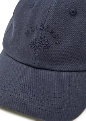 Mulberry Logo-embroidered Cotton Cap