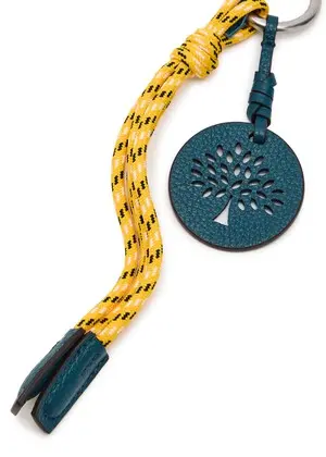 Mulberry Leather And Rope Keyring
