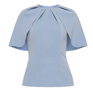 NISSA Cape-design Top - Blue