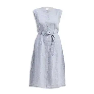 REISTOR Back Cut Out Linen Dress